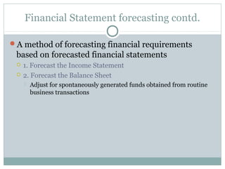 Financial Planning and Forecasting | PPT