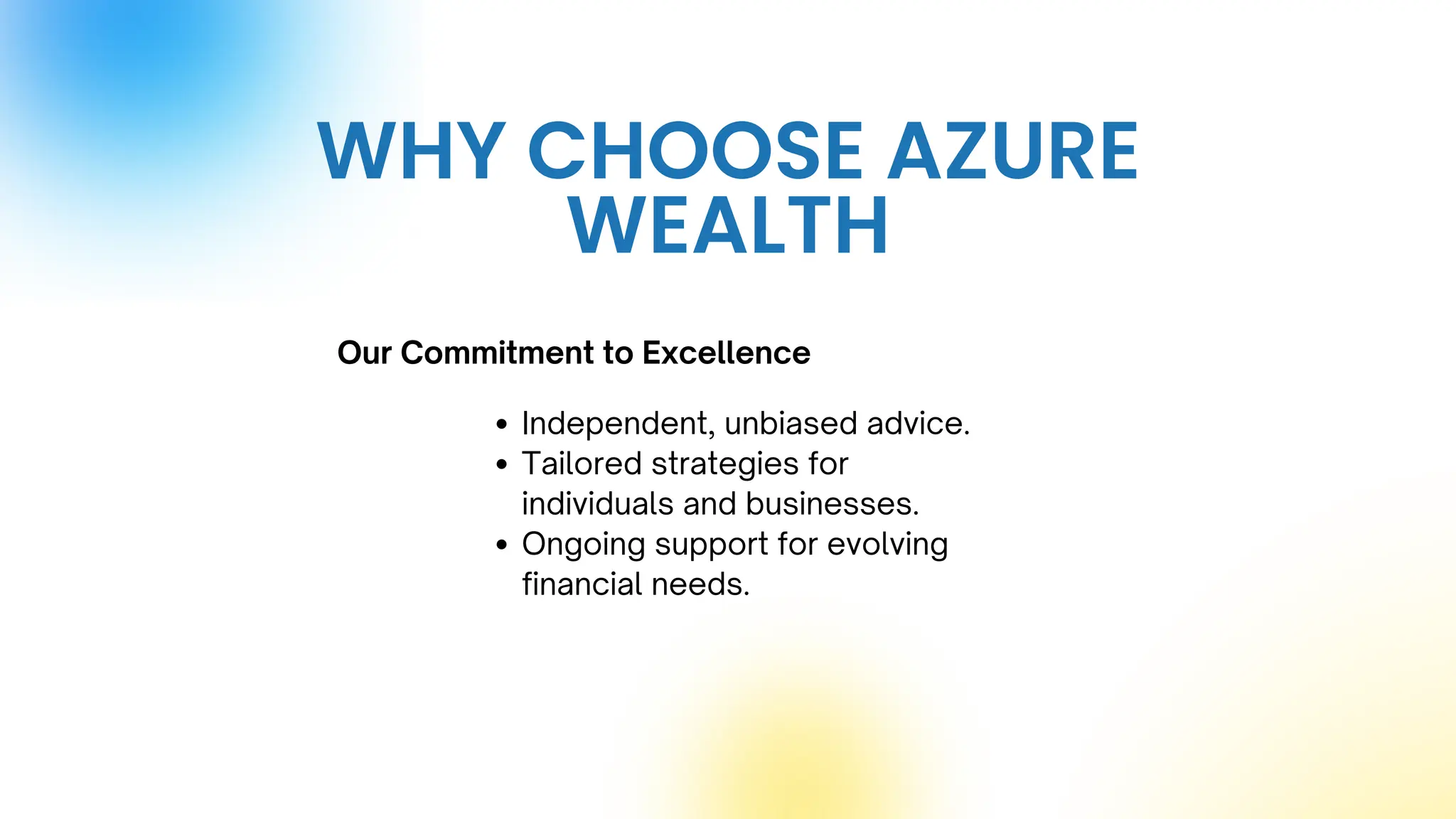 Achieve Financial Freedom with Azure Wealth | PPT