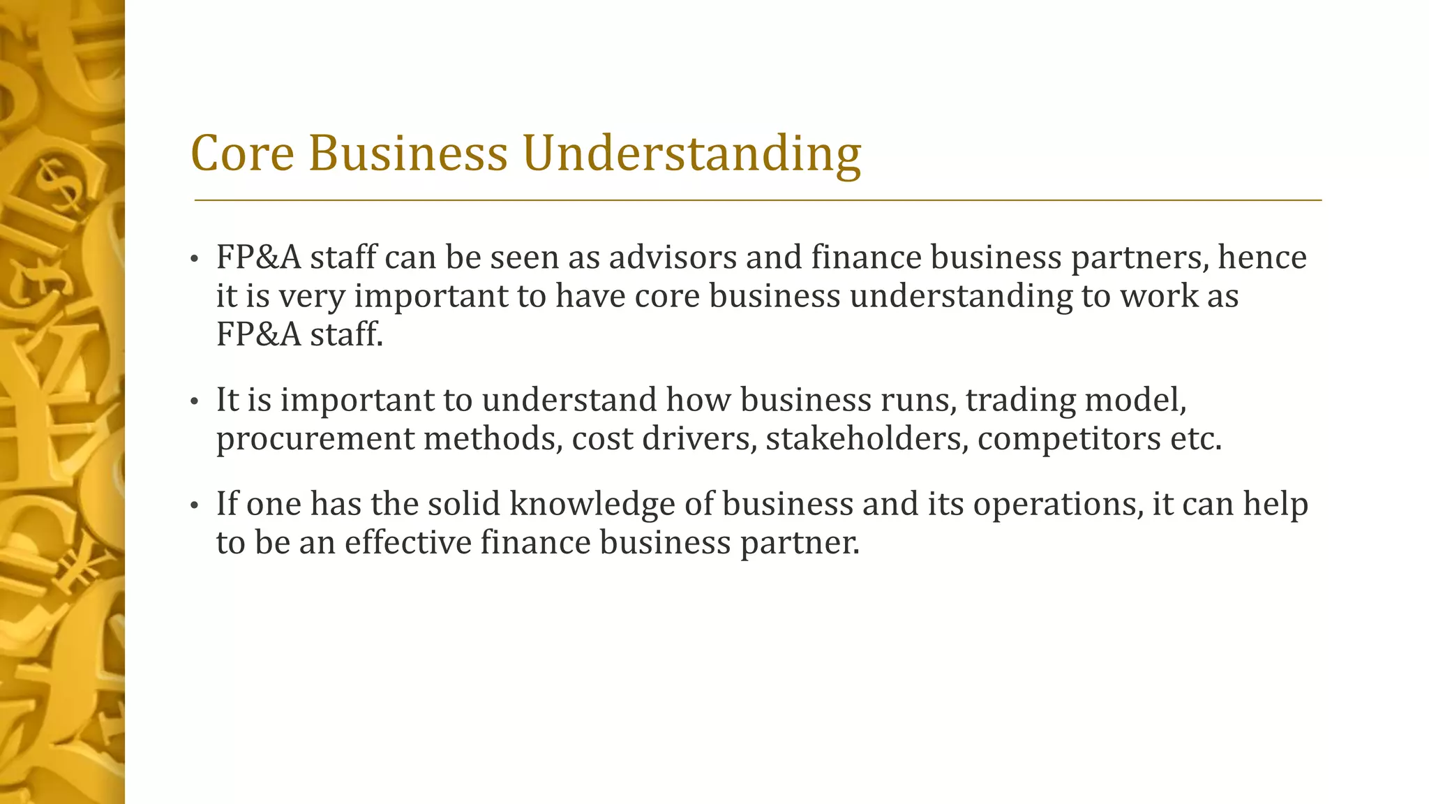 Financial planning and analysis (FP&A) | PPTX