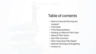 Financial Planning & Analysis (FP&A) - Practices, Roles ...