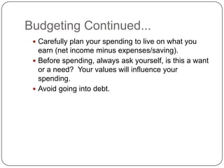 Financial planning and budgeting | PPTX