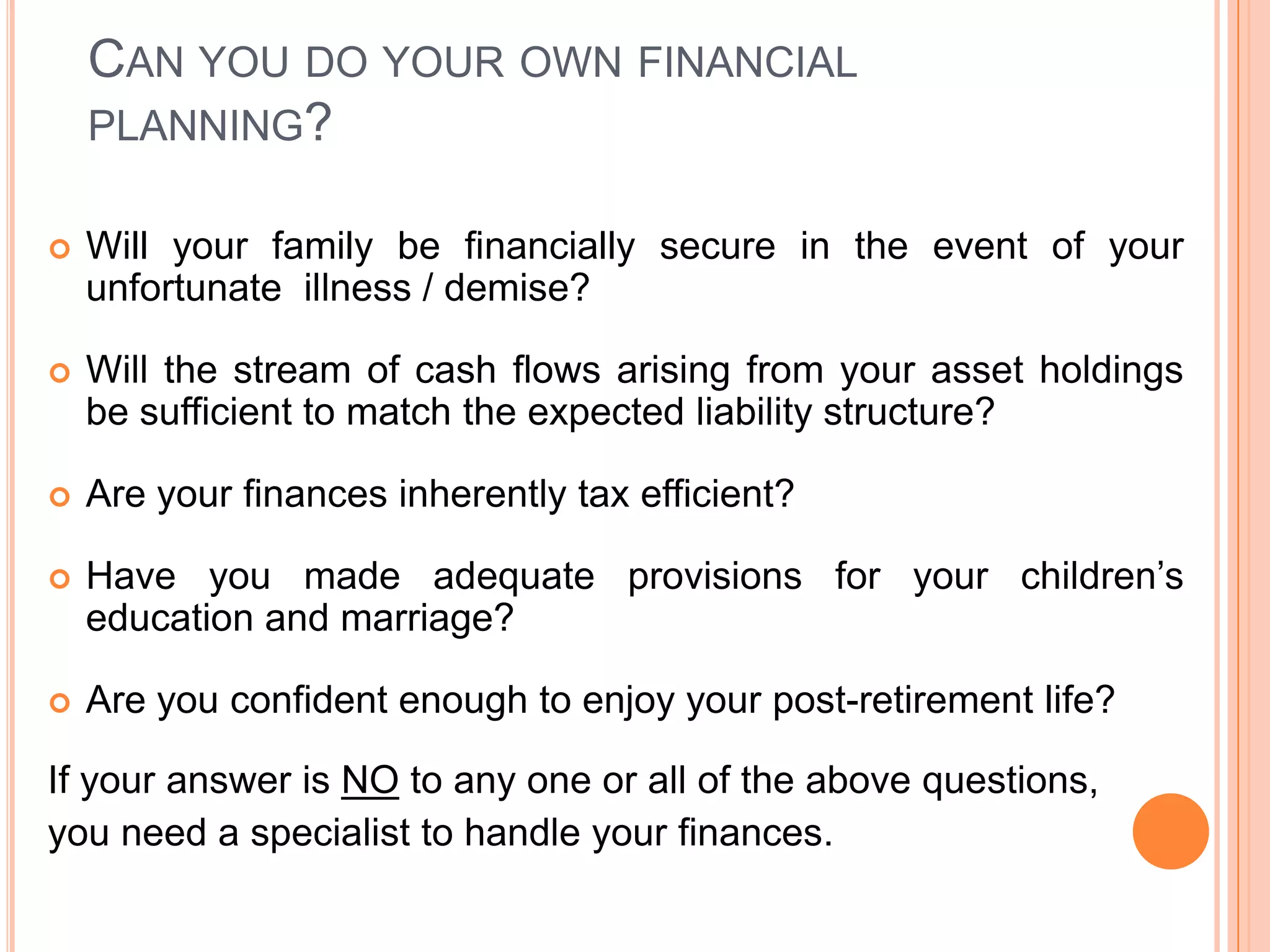 Financial planning final | PPTX