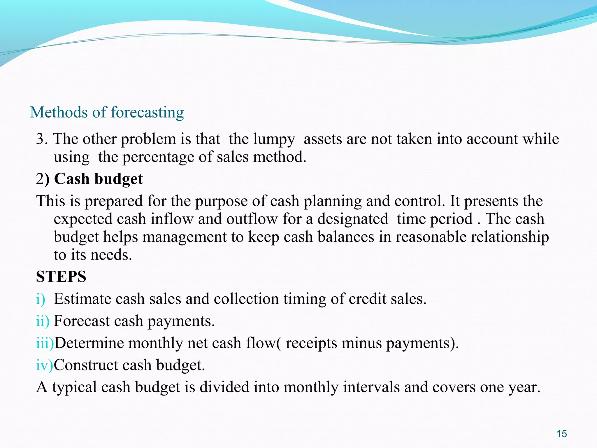 Financial planning & forecasting | PPT