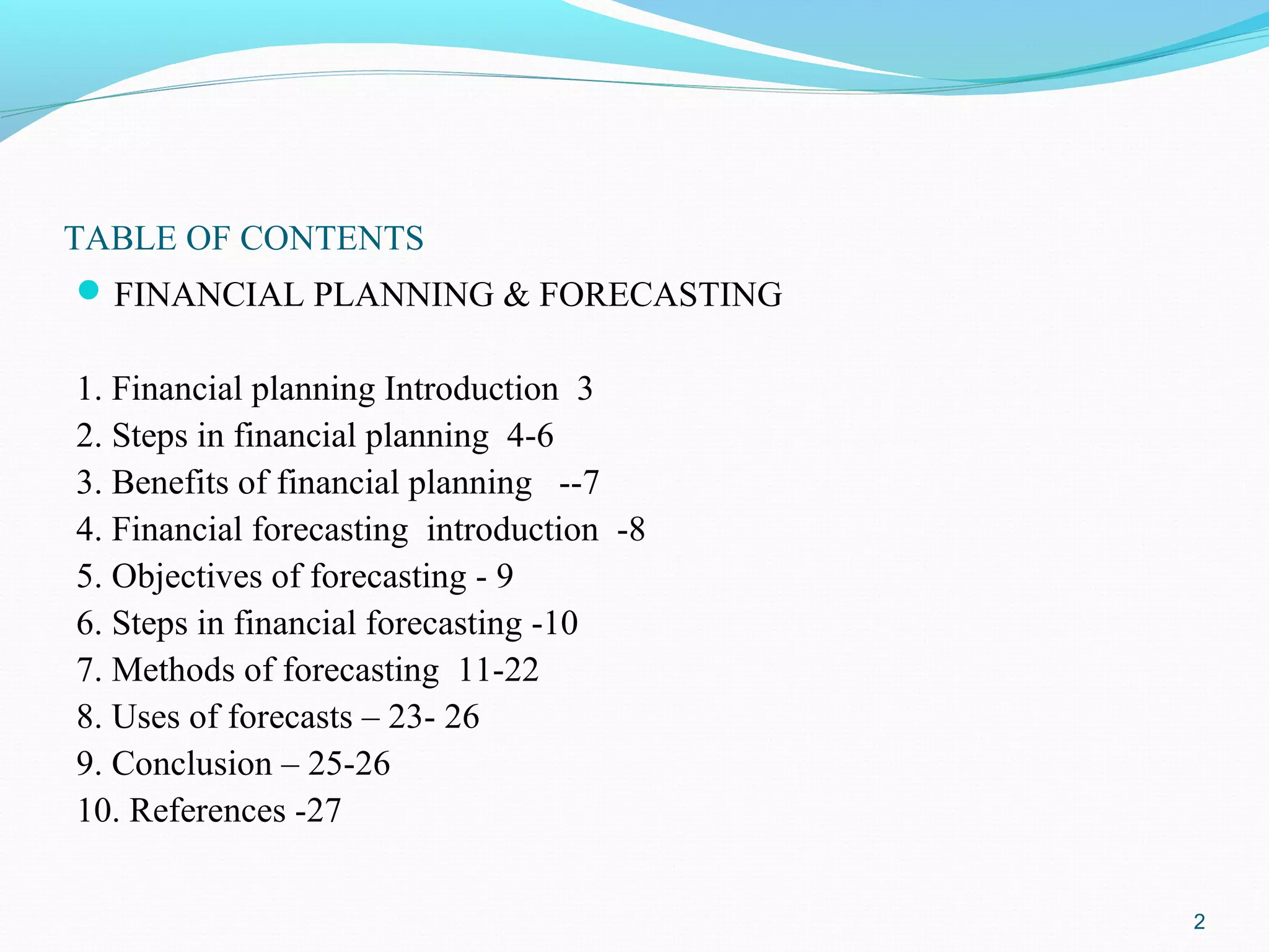 Financial planning & forecasting | PPT