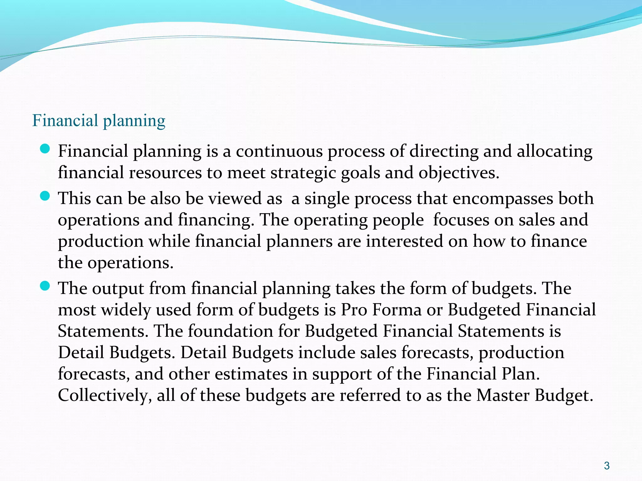 Financial planning & forecasting | PPT