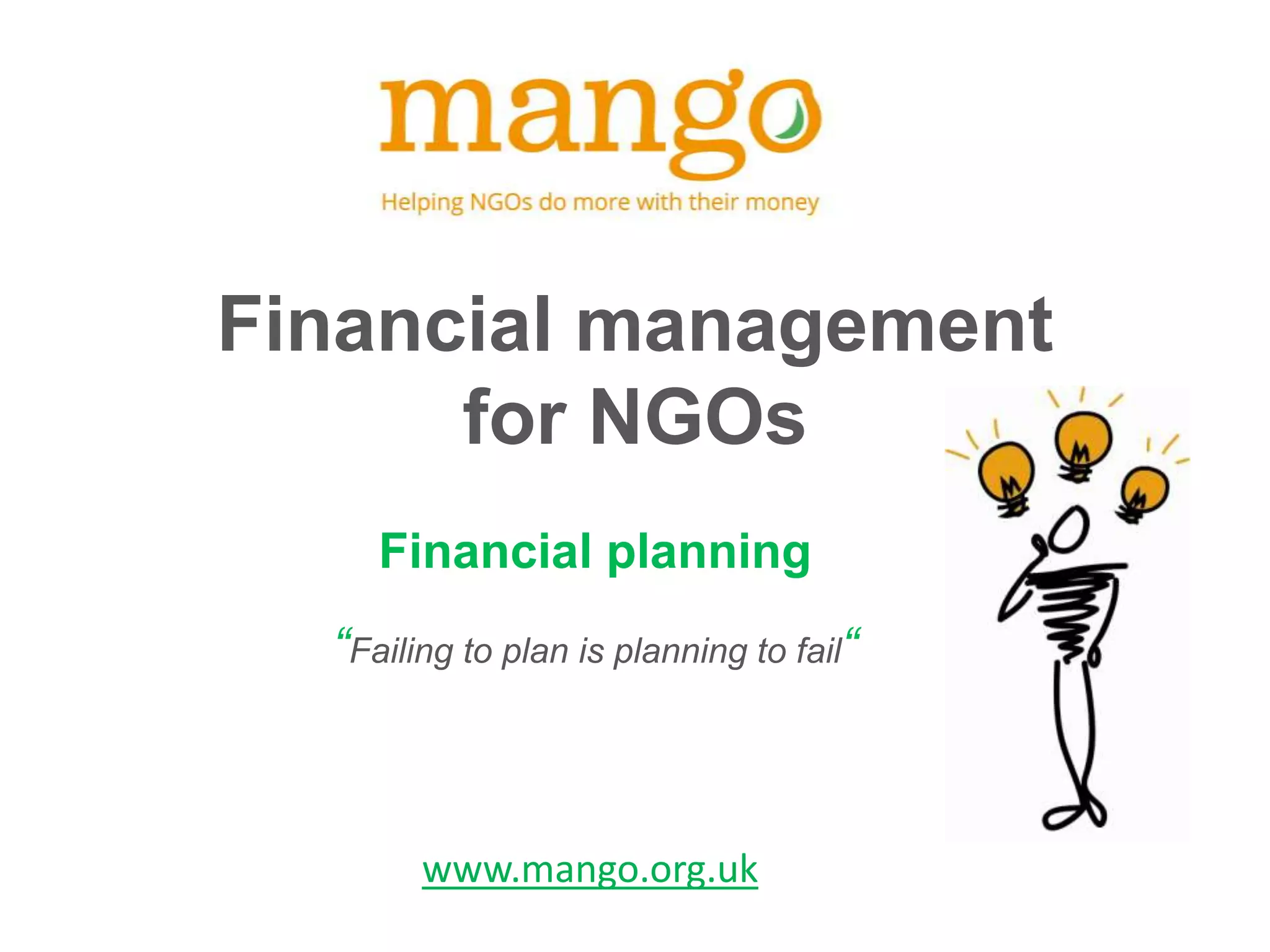 Mango: Financial planning for NGOs | PPSX
