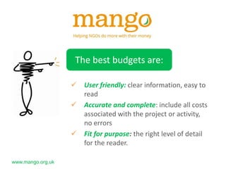 Mango: Financial planning for NGOs | PPSX