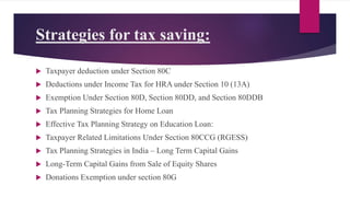 Financial planning for salaried employees | PPTX