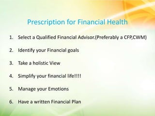 Financial Planning Guide for Doctors!!! | PPTX