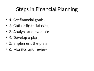 Financial_Planning_Intro introduction ppt | PPTX