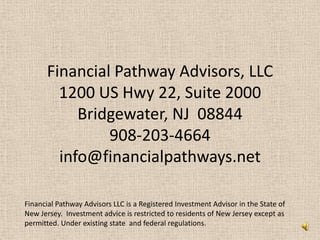 Introduction to Financial Pathways | PPTX | Financial Planning ...