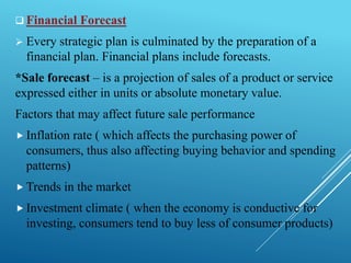 Financial projections and budgets | PPTX