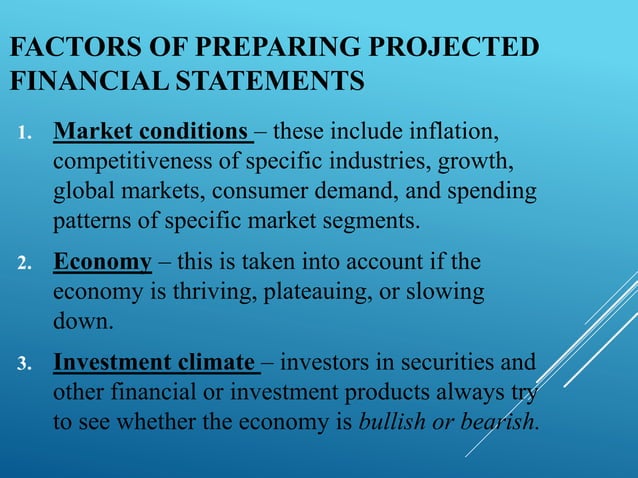 Financial projections and budgets | PPTX