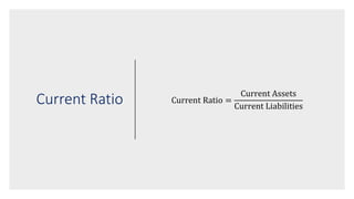 Financial ratio analysis | PPTX