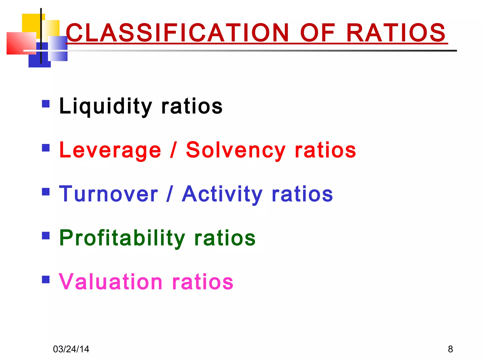 Financial ratio analysis | PPT