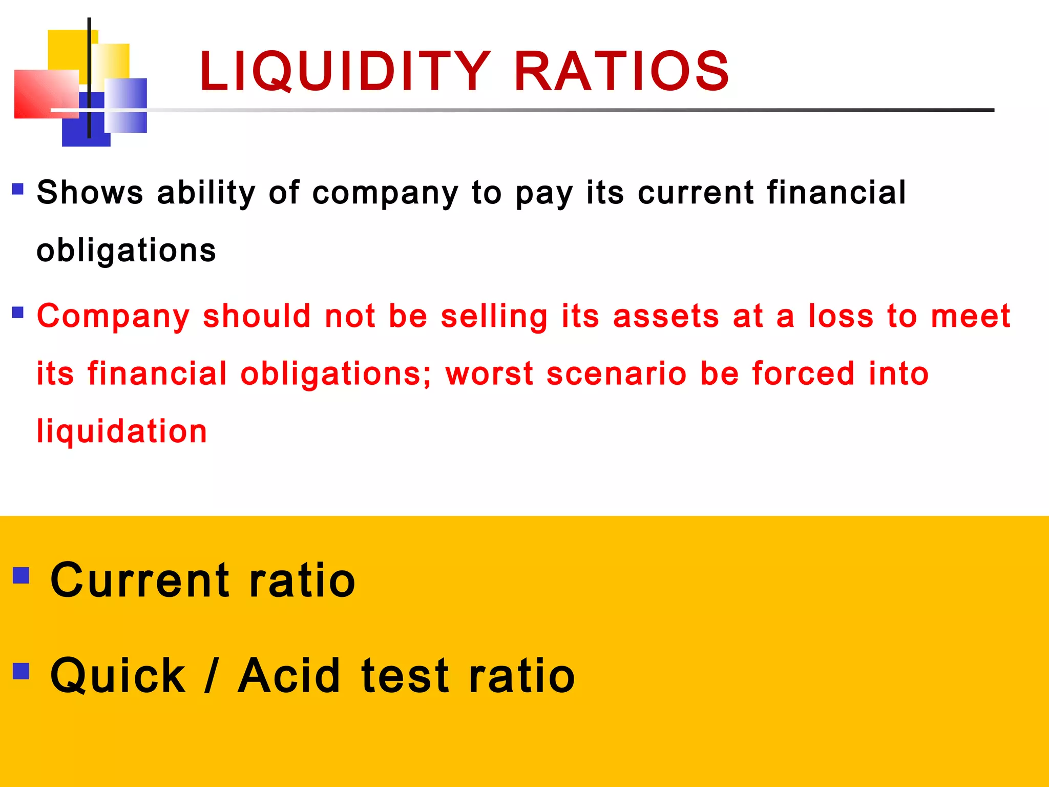 Financial Ratio Analysis Ppt