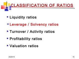 Financial ratio analysis | PPT
