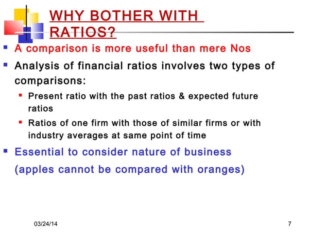 Financial ratio analysis | PPT | Stocks and Bonds | Personal Investing