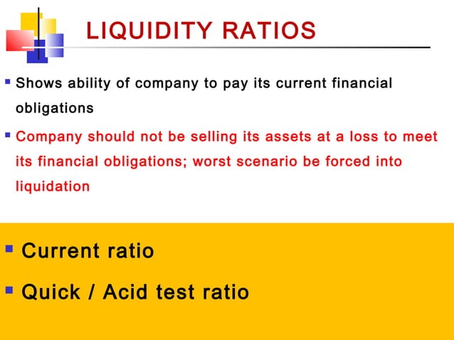 Financial ratio analysis | PPT | Stocks and Bonds | Personal Investing