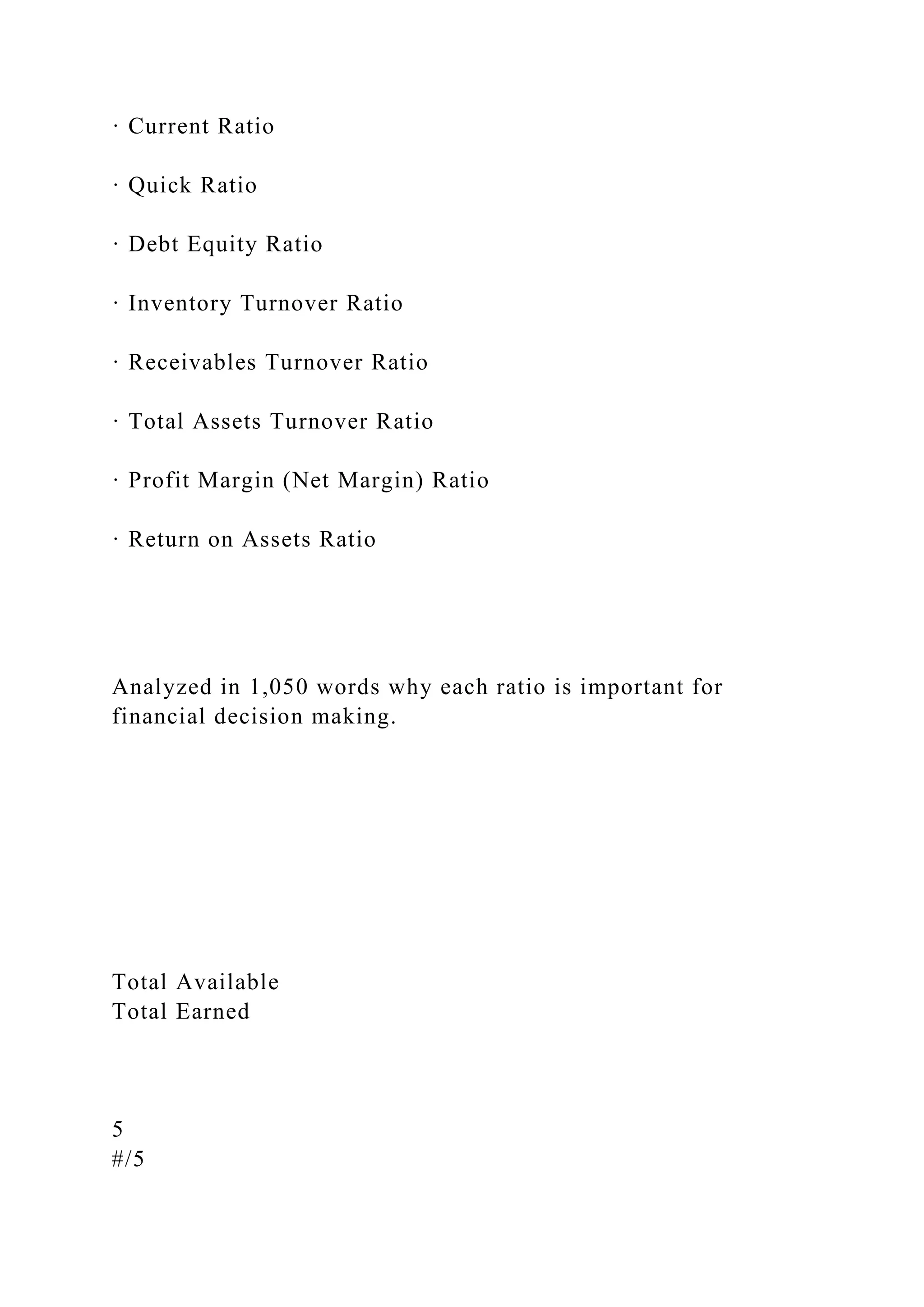 Financial Ratio Analysis .docx