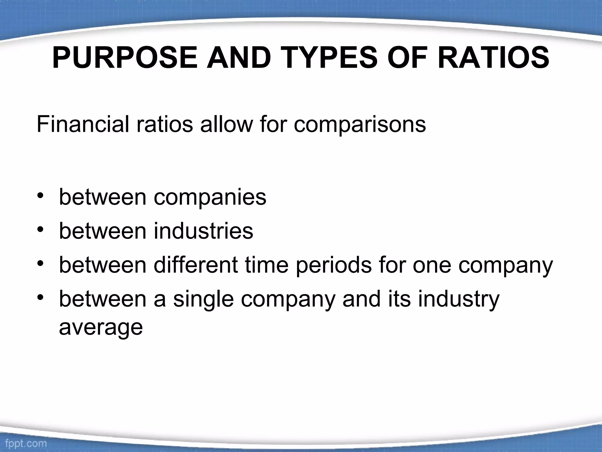 Financial ratios | PPT