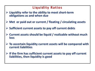 Financial ratios | PPTX