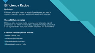Financial ratios | PPTX