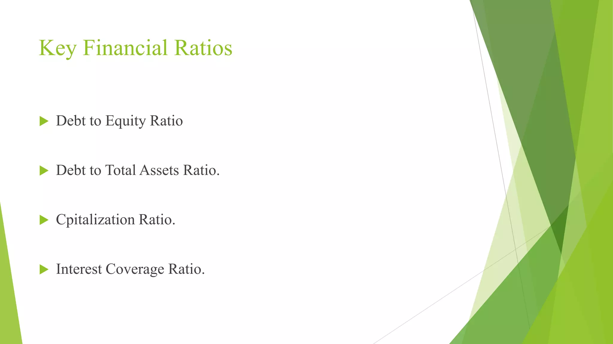 Financial ratios (with example of ICI) | PPTX