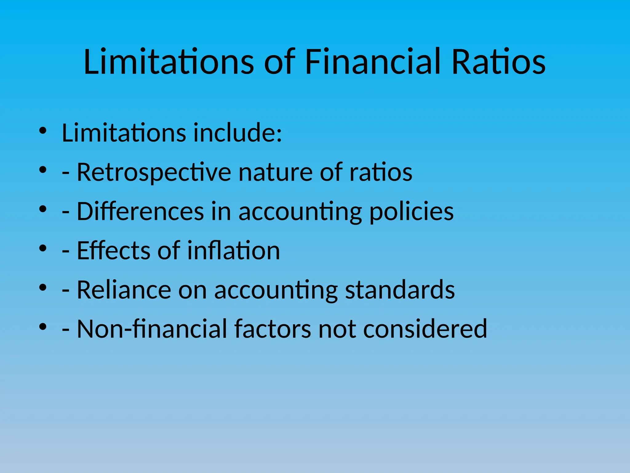 Financial Ratios; Profitability Ratios, Liquidity Ratios, Efficiency ...