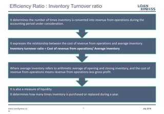Financial Ratios - Introduction to Efficiency Ratios | PPTX