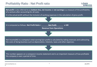 Financial Ratios - Introduction to Profitability Ratios | PPT