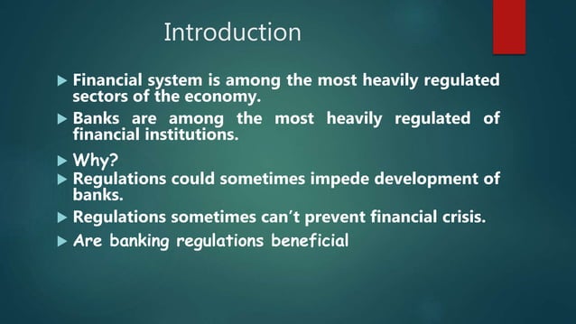 Financial regulation | PPT