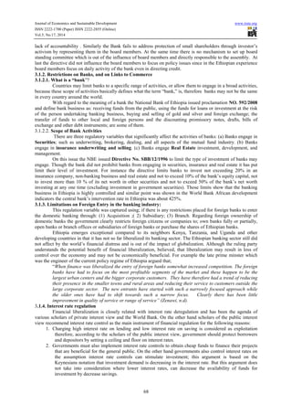 Financial regulation and supervision in ethiopia | PDF