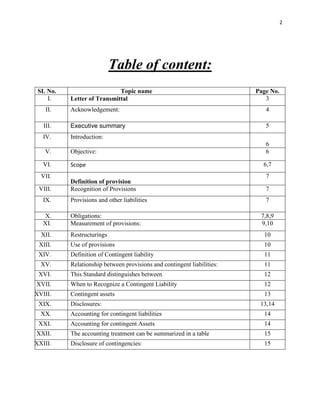 provision, contingent liabilities and contingent asset reporting | DOCX