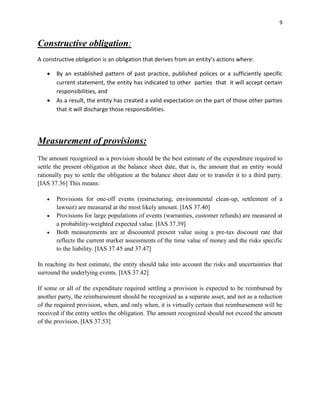 provision, contingent liabilities and contingent asset reporting | DOCX