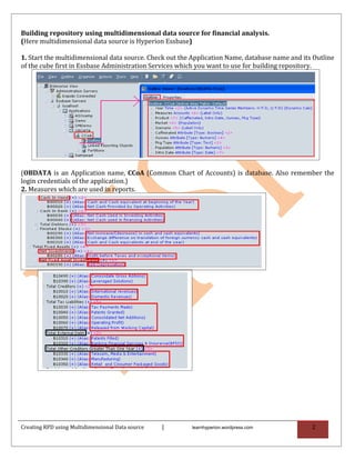 Financial reporting rpd using obiee | PDF