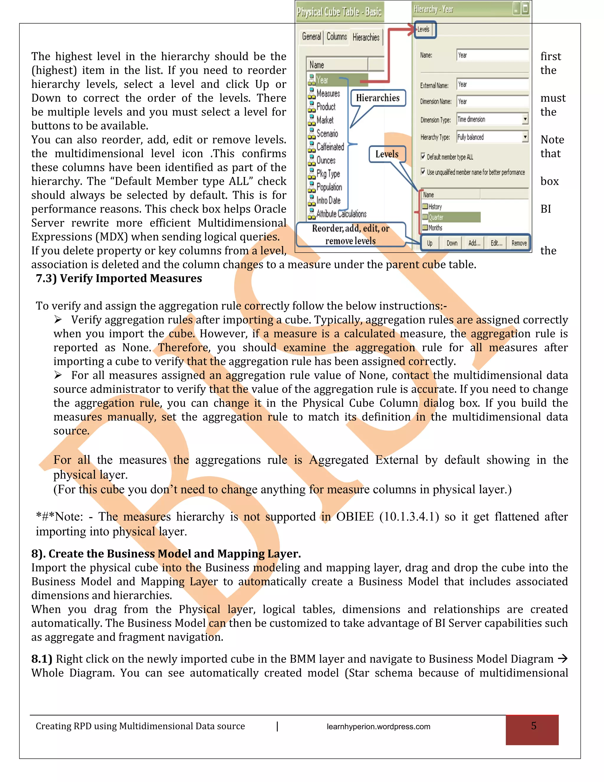 Financial reporting rpd using obiee | PDF