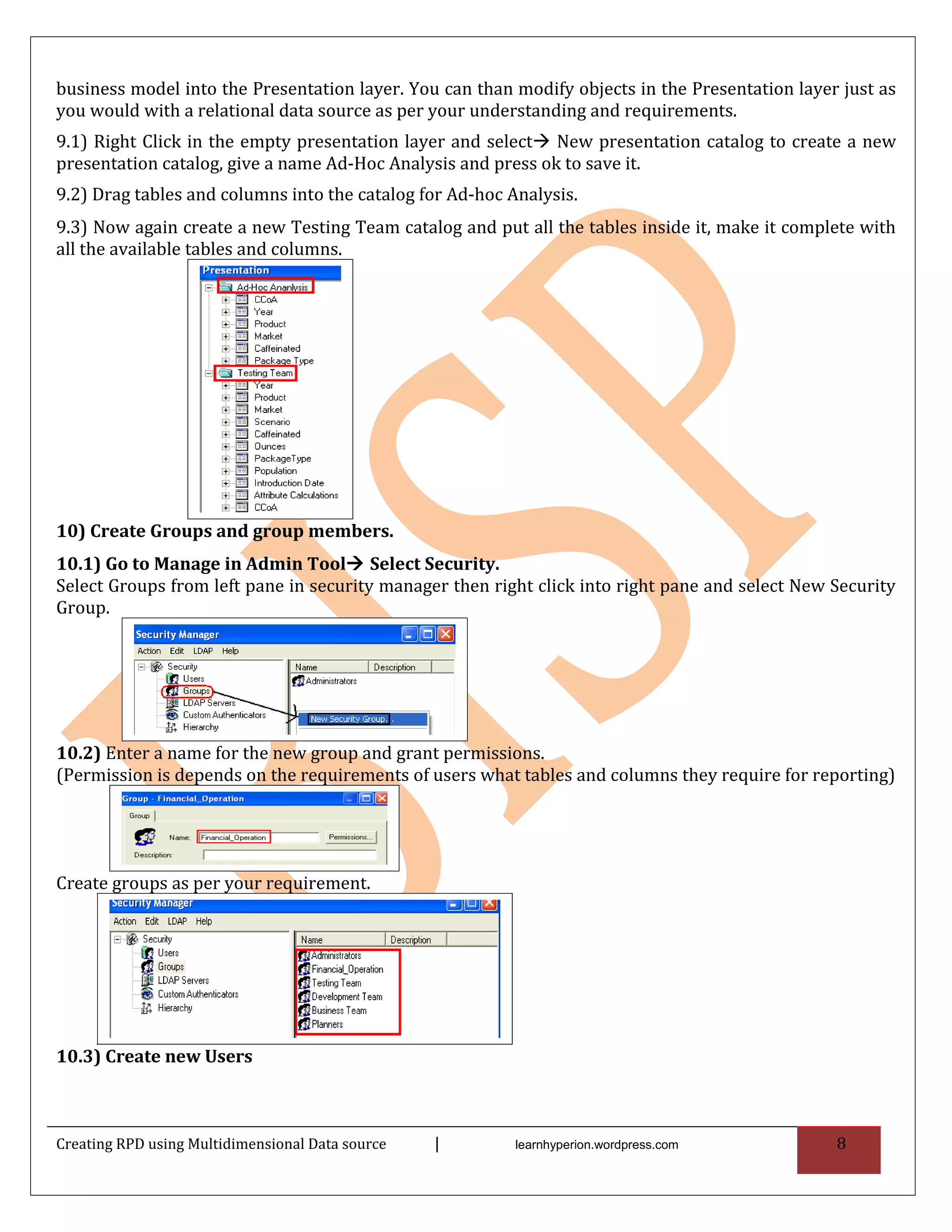 Financial reporting rpd using obiee | PDF