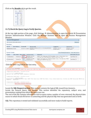 Financial reporting rpd using obiee | PDF