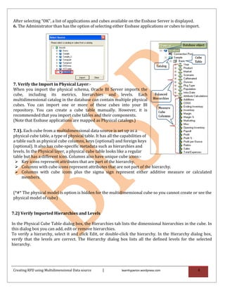 Financial reporting rpd using obiee | PDF