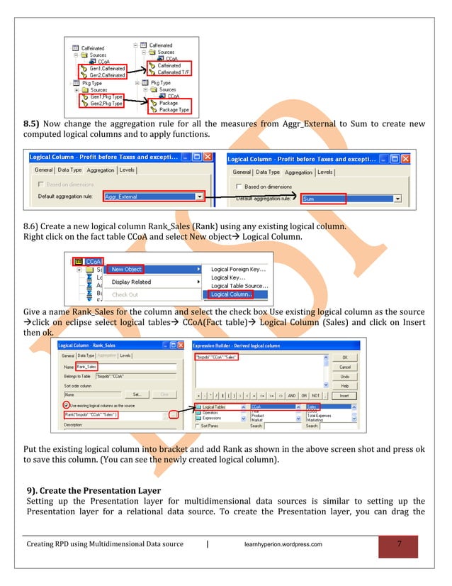 Financial reporting rpd using obiee | PDF