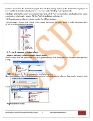 Financial reporting rpd using obiee | PDF