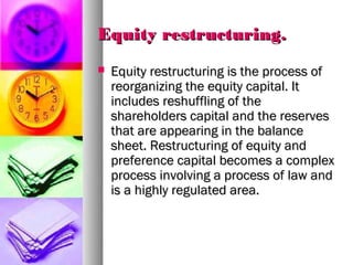 Financial restructuring | PPT
