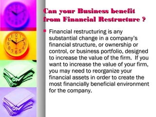 Financial restructuring | PPT