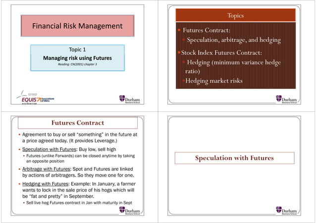 Financial risk management | PDF | Stocks and Bonds | Personal Investing