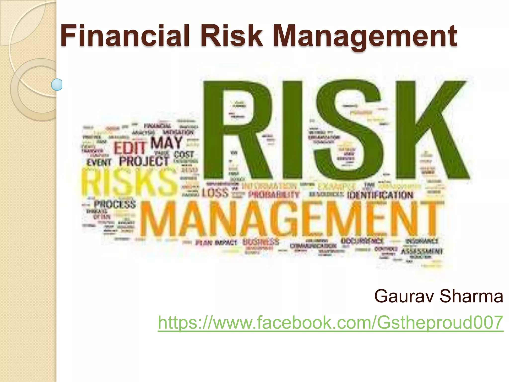 Financial risk management | PPTX