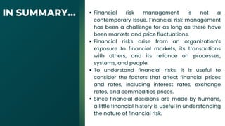 Financial Risk Management Report (PhD Class) | PPT