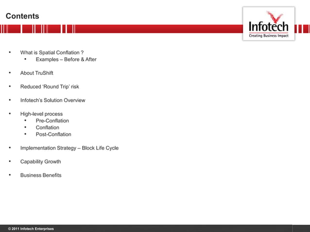 Infotech's Spatial Conflation Tool TruShift | PPTX