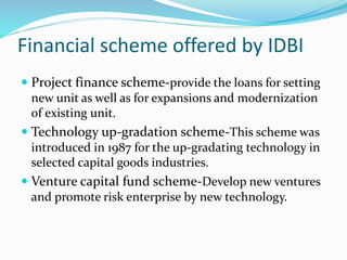 Financial scheme offered to Entrepreneurs | PPTX