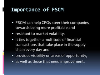 FINANCIAL SUPPLY CHAIN MANAGEMENT | PPTX